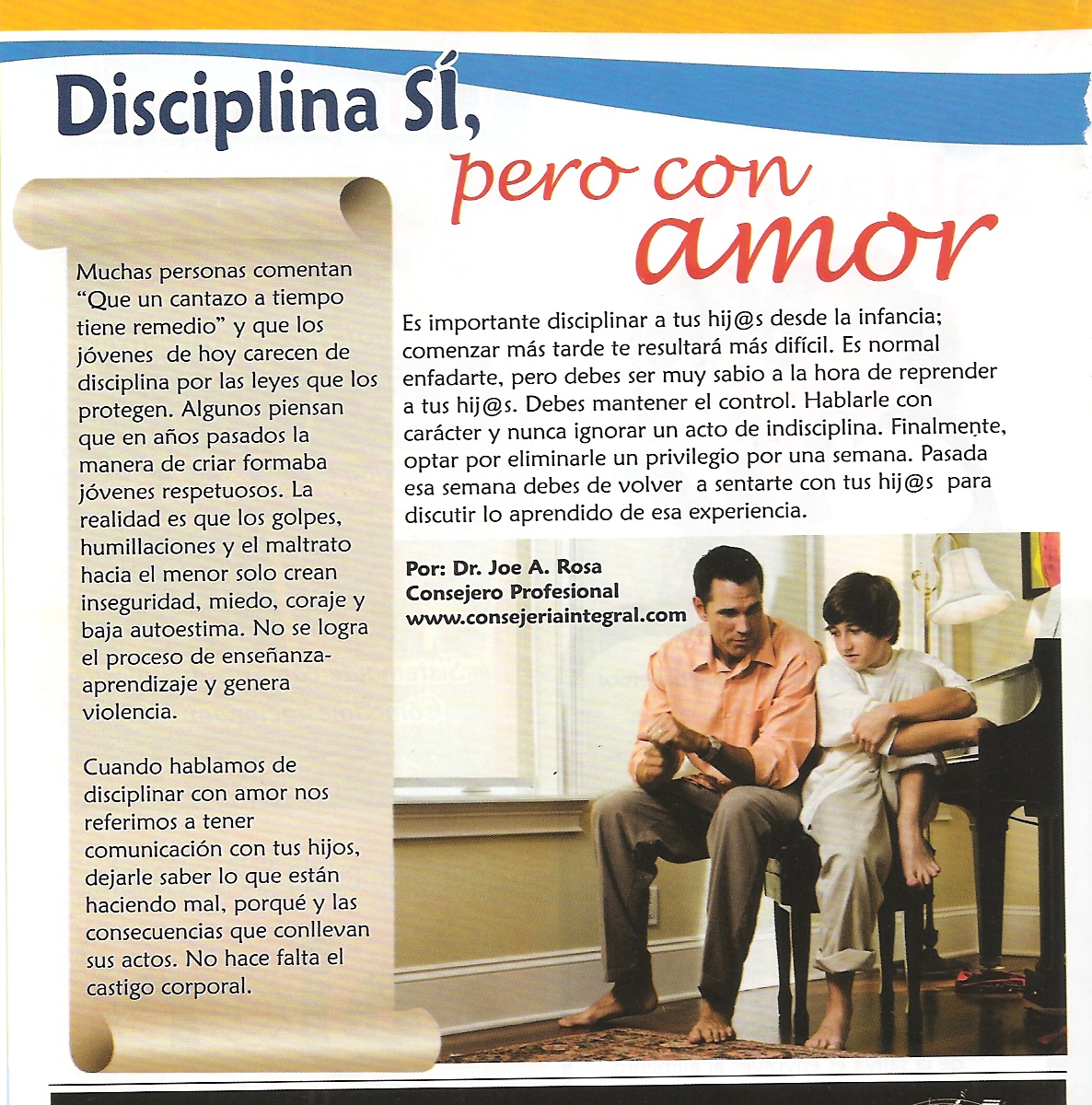 Consejería Virtual Integral » Disciplina Si, pero con amor